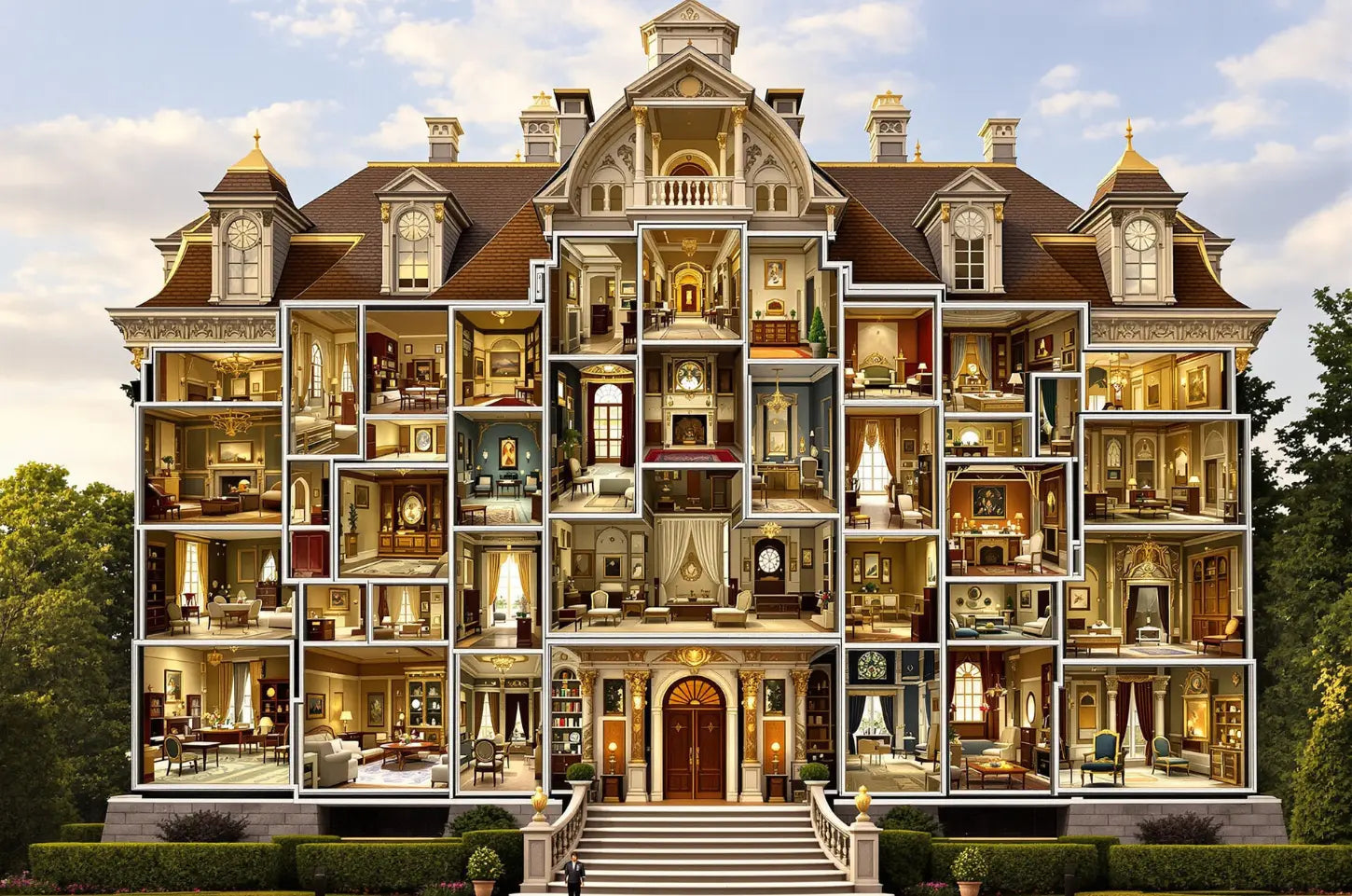 Luxury Mansion Jigsaw Puzzles - Jigsaw Art Store