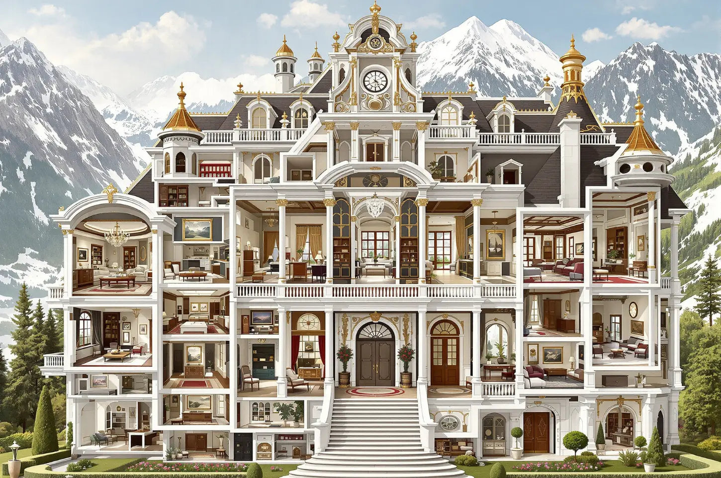Luxury Mansion Jigsaw Puzzles - Jigsaw Art Store